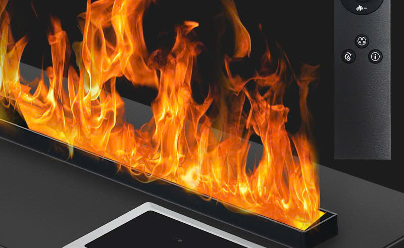 Lò Sưởi 4D Phun Sương Đa Màu RGB KT: 2,4m